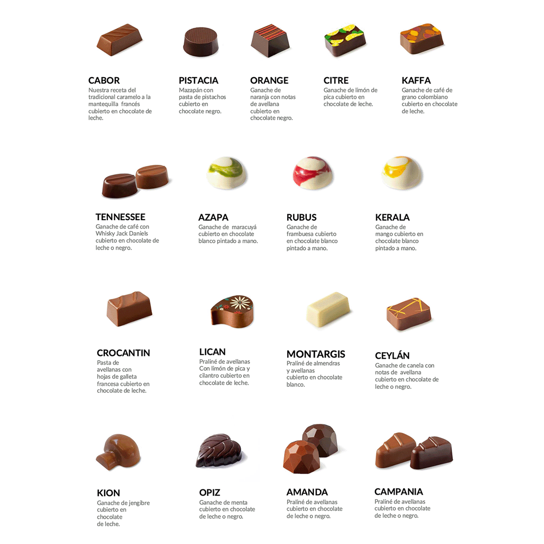 Caja 22 bombones – Le Vice Chocolat